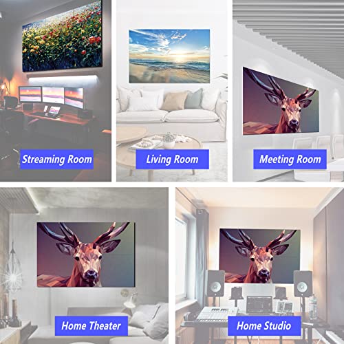 EGINO 6 Pack Art Acoustic Panel 72“x48”inch Acoustical wall panel Better than foam Decorative Sound Absorbing Panel for walls Studio Acoustic Treatment Soundproof wall panel (Flower)