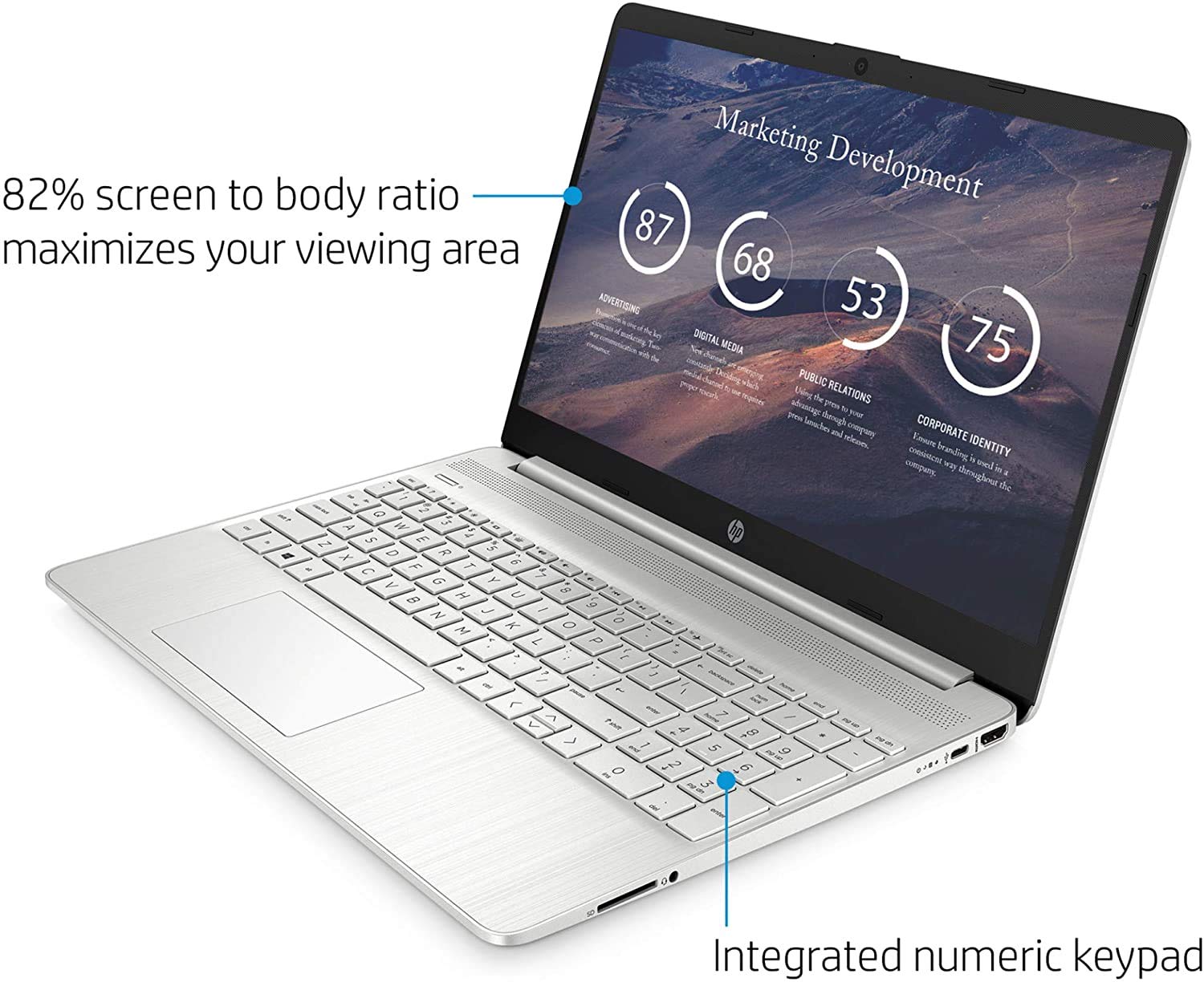 HP 2022 15.6" HD Touchscreen Laptop, AMD Ryzen 3 3250U Processor, 4GB RAM, 256GB SSD, Backlit Keyboard, HDMI, AMD Radeon Graphics, Windows 10 S, Natural Silver, W/ IFT Accessories (Renewed)