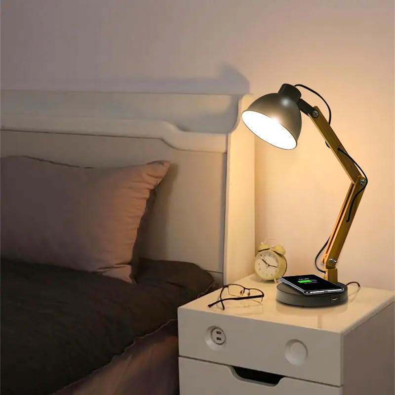 ELINKUME Crystal Lamp, RGB Color Changing Table Lamp with Touch and Remote Control, USB Rechargeable Bedside Lamp for Bedroom Living Room Party Dinner Gift
