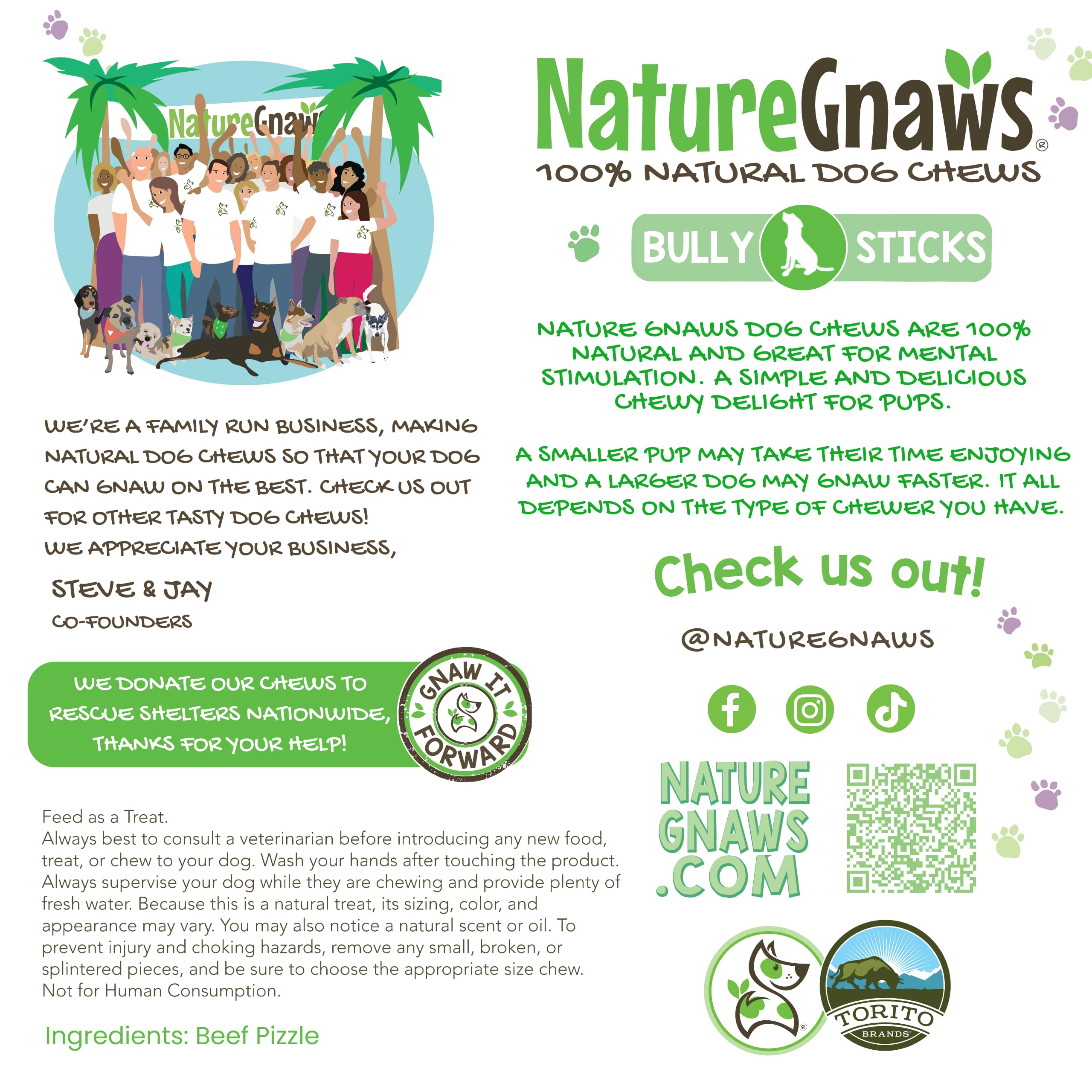 Nature Gnaws Thin Bully Sticks for Dogs 5-6" (1Lb) - Mixed Thickness - Long Lasting for Small Dogs and Puppies - Natural Thin Beef Dog Chew Bones - Rawhide Free