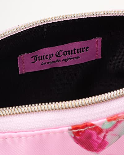 Juicy Couture Women's Toiletries Bag - Cosmetics Dome Bag for Travel, Multifunctional Organizer Pouch, Rainbow Heart