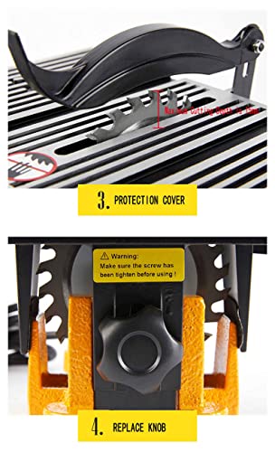 Fullhold 4" Mini Table Saw 60w Hobby Miter Saw For Crafts Model Making To Cut Copper, Aluminum,Stone, Wood, Glass And Plastic(LxWxH :190MM(7.5") x 142MM(5.5“) x 155MM(6"))