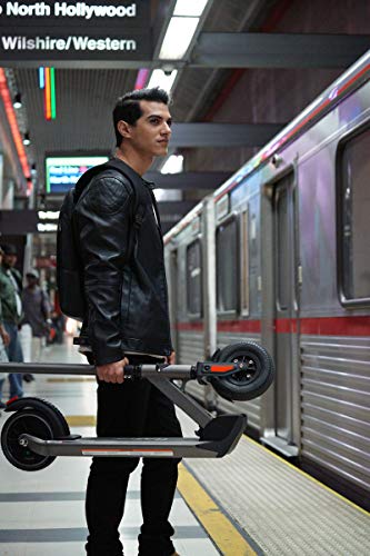 Razor E Prime III Electric Scooter - 18 mph, 15 Mile Range, 8" Pneumatic Front Tire, Foldable, Portable and Extremely Lightweight, Rear Wheel Drive, for Travel and Commuting