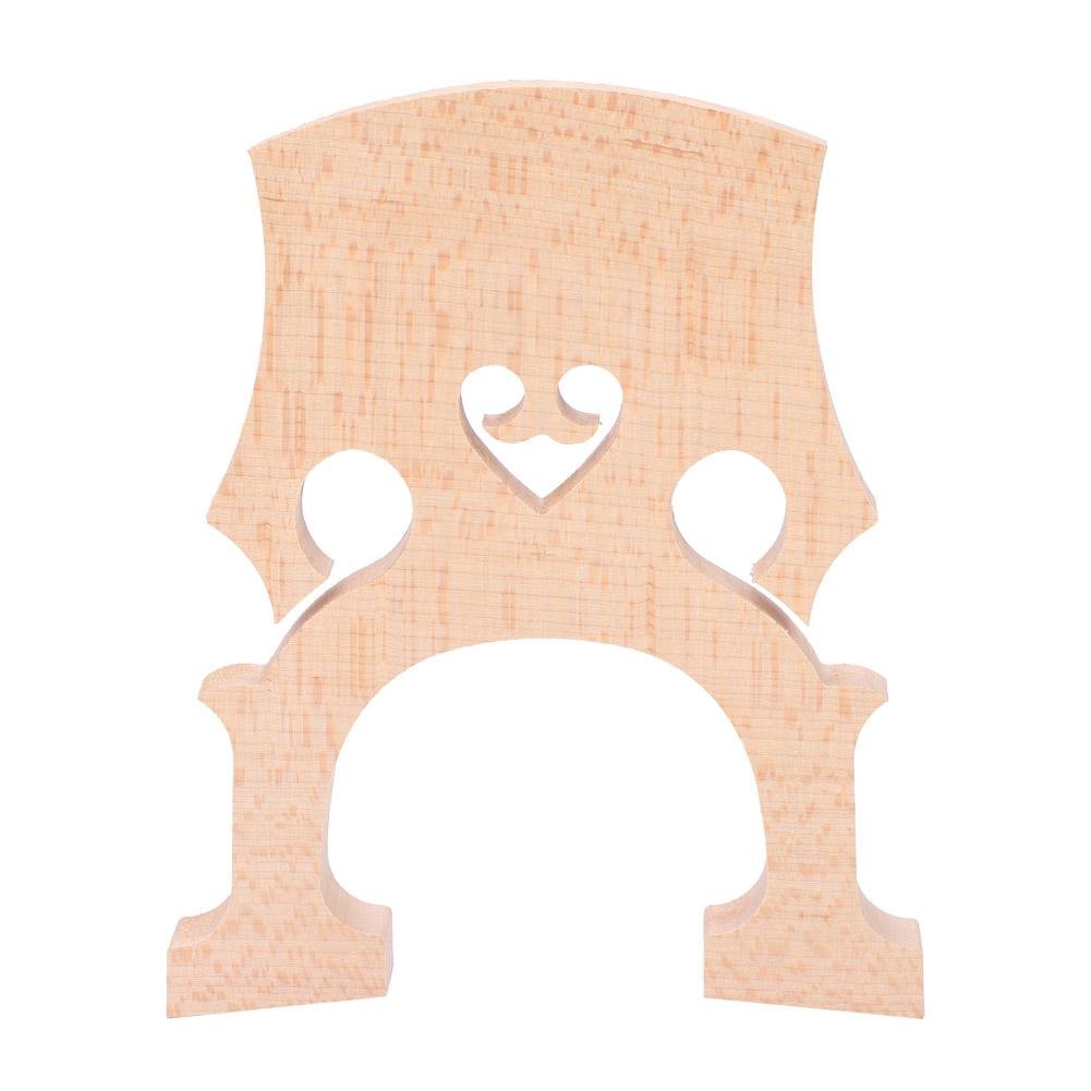 Cello Bridge,4/4 3/4 Cello Maple Bridge Maple Wood Self Adjusting Fitted Bridge Musical Instrument Replacement Accessory (Pack of 2)(Wood Color 4/4) Cello Bridge cello bridge cello bridge 4 4