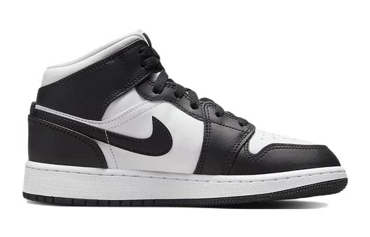 Jordan Boy's Air Jordan 1 Mid (Big Kid) Black/Dark Concord/New Emerald 4 Big Kid M