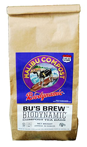 Malibu Compost HGC715978 Biodynamic Compost 12 (1ea= 4/Pack) Hydroponic Tea Bag, 1 lb
