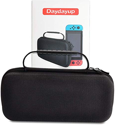 Carrying Case for Nintendo Switch Console, up to 20 Game Cartridges and Accessories - Protective Hard Shell Travel Pouch - Black