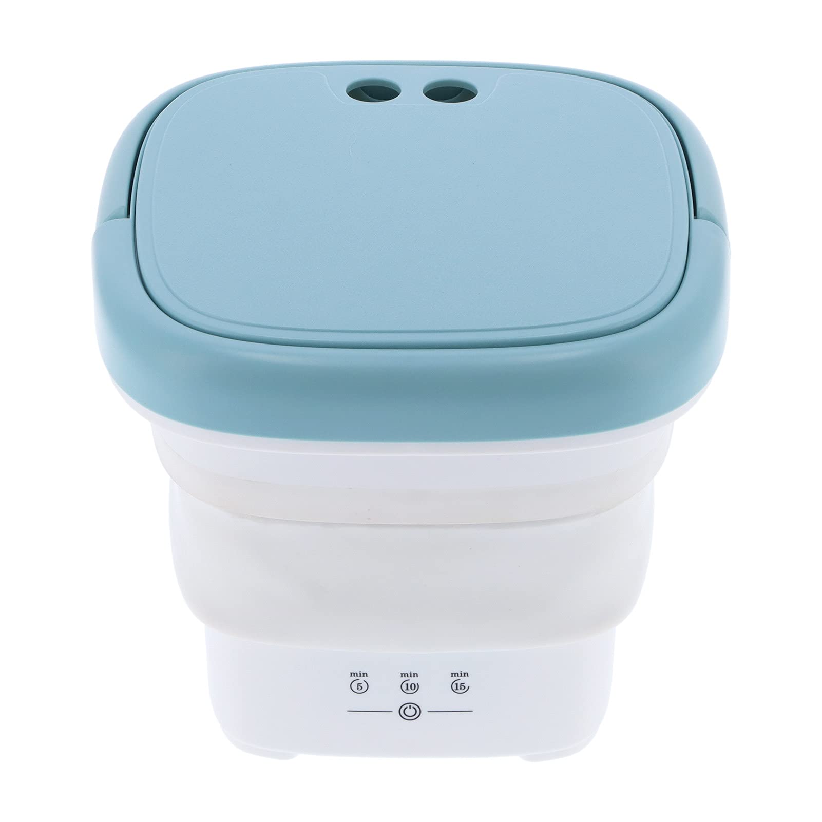 Foldable Mini Washing Machine Portable Lightweight Electric Laundry Washer for Washing Baby Clothes Underwear Towel at Home Apartment Dorm RVs Small Places and Outdoor Camping Travel(blue)