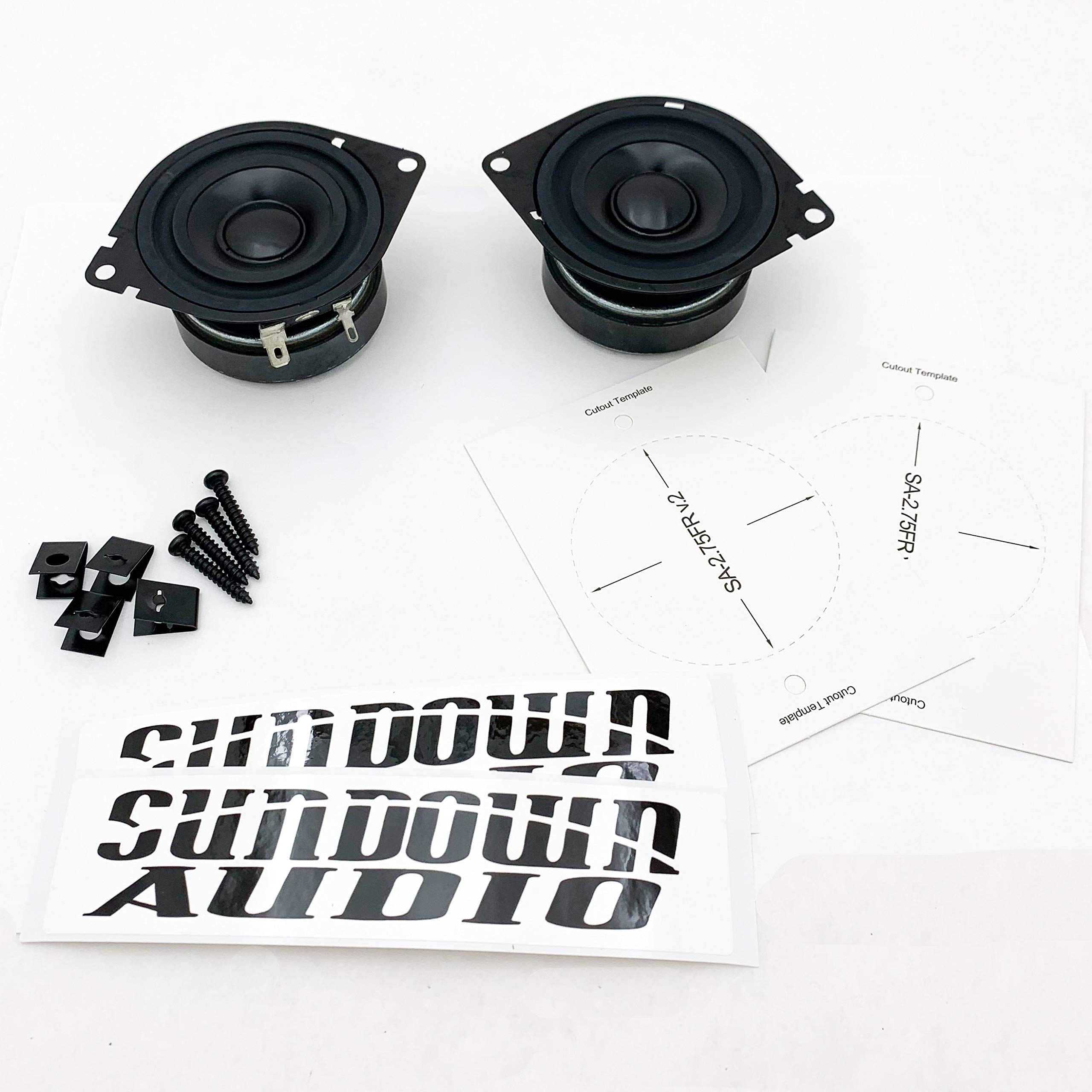 Sundown Audio SA-2.75 FR V2 Ferrite 2.75" Car Dash Speakers Mid Tweeters New