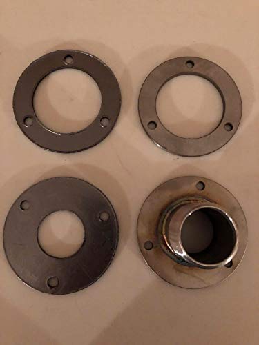 GenExhaust for Champion Generator 3-Hole Round #72 Cover Plate 1-1/2" Steel Exhaust Extension 5 Foot Length