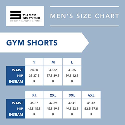 Dry FIT Gym Shorts for Men - Mens Workout Running Shorts - Moisture Wicking with Pockets and Side Hem