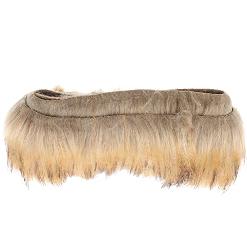 Faux Fur Fabric Fluffy Precut Strips Fuzzy Craft Long Artificial Shaggy Fabrics Patches for Sewing Gnome Dwarf Beard Hair Cosplay Decoration