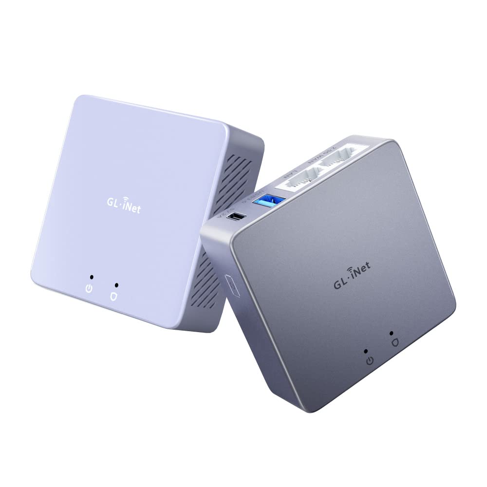 GL.iNet MT2500 Mini VPN Security Gateway (ABS Plastic Case) & MT2500A Mini VPN Security Gateway (Aluminium Alloy Case)