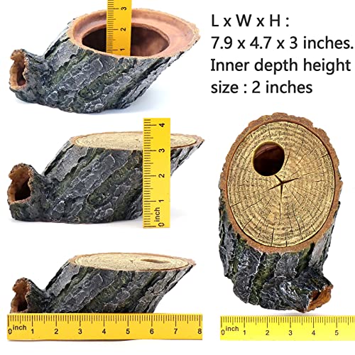 Snake Hide and Basking Tree Roots Cave for Terrariums, Available for Climbing and Hiding Spots for Reptiles, Amphibians, and Small Animals, Corn Snake, Green Snake and Small Gecko
