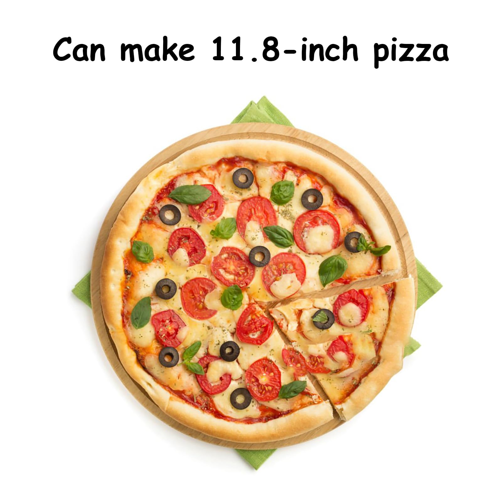 Countertop Pizza Maker, 1800-Watt Indoor Pizza Oven,Can Make 11.8-inch Pizza, White