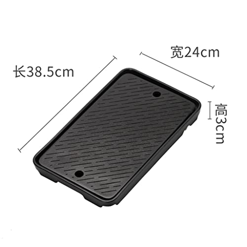 DHDM Tea Tray Home Rectangular Tea Table Coarse Ceramic Drainage Water Storage Type Dry Foam Tray