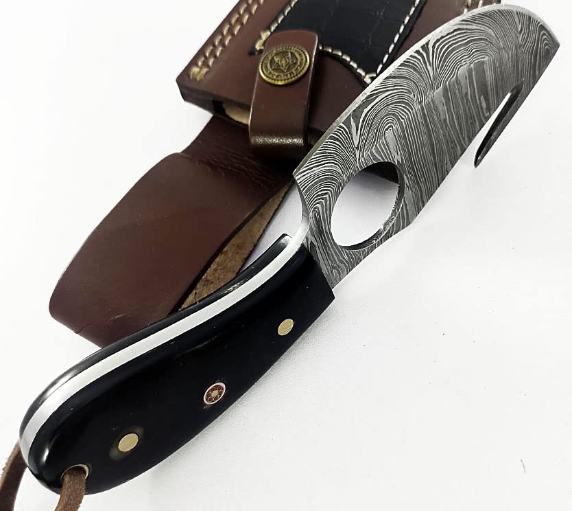 Damascus Steel Fixed Blade Knife Hunting Camping Hiking Tactical Survival Outdoor Sports For Men. SM148