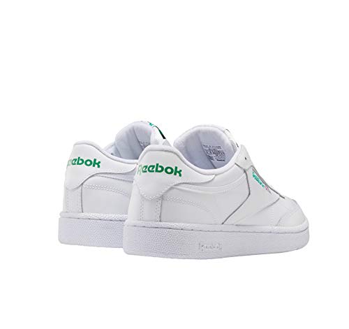 Reebok Men's Club C 85 Fashion Sneaker, white/green, 11 M US