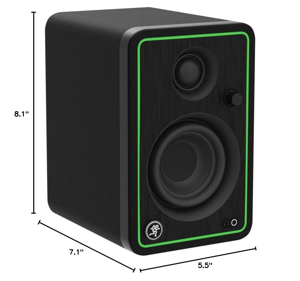 Mackie CR-X Series, 3-Inch Multimedia Monitors with Professional Studio-Quality Sound - Pair (CR3-X) (Renewed)