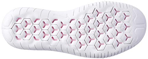 Nike Women's Free RN Flyknit 2018 Sneaker, Black/Pink Foam/White, 9.5
