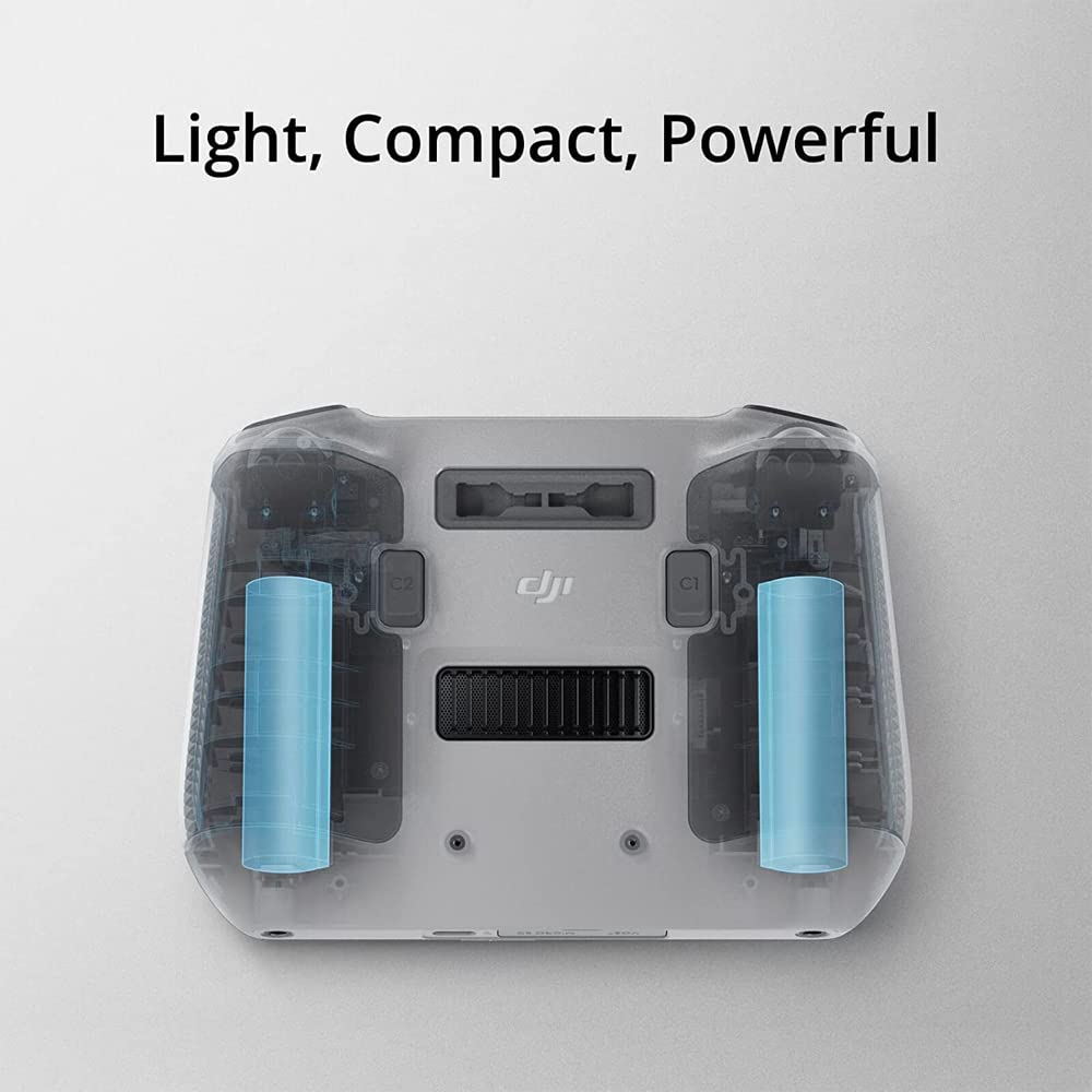 DJI CP.RC.00000005.01 RC Remote Controller for DJI Mini 3 Pro, Mavic 3 Series, Air 2S Drones, Gray Bundle with Lexar 64GB MicroSDXC Memory Card, Deco Gear Drone Landing Pad and 7" Hard EVA Case
