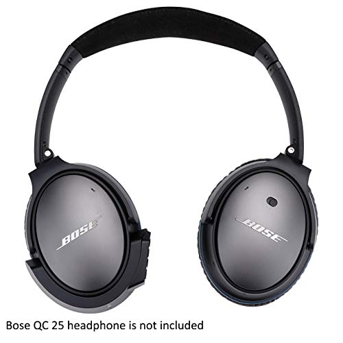 YOCOWOCO Upgraded aptX Wireless Bluetooth Adapter for Bose QuietComfort QC 25 Headphones with Mic/Volume Control, Black