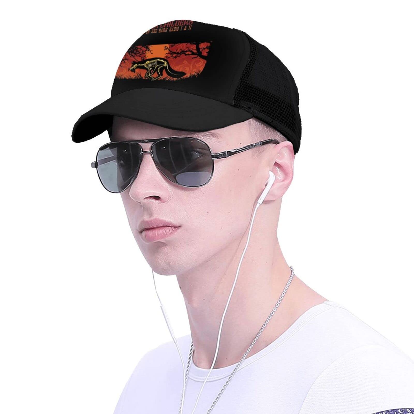 Dankinger Tyler-Childers Mans Womans Mesh Trucker Baseball Cap Run Cap Adjustable Trucker Cap Outdoor Sports Wear Black
