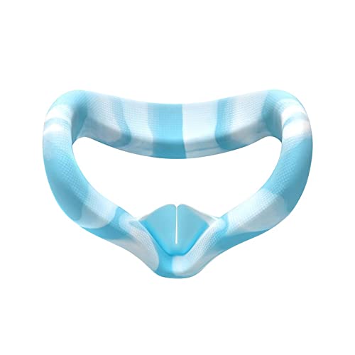 Dan&Dre Upgraded Silicone Eye Cover Face Cushion, Crazy Comfortable Waterproof Sweatproof Shading Eye Cover Pad Compatible for Oculus Quest 2
