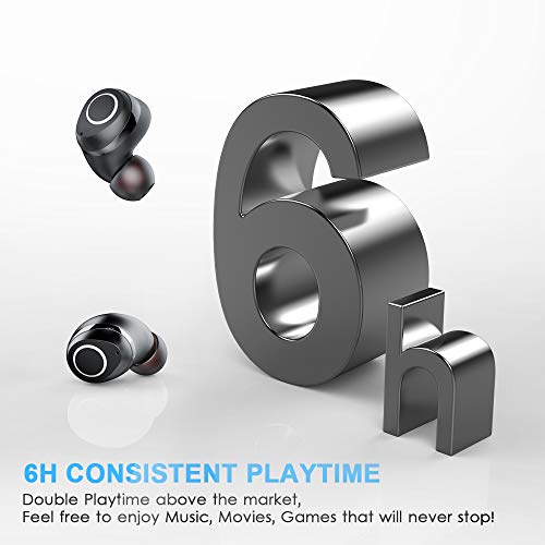Motast Wireless Earbuds, Bluetooth 5.1 Headphones Mini Bluetooth Earbuds with HD Mic, Wireless Earphones in Ear with USB C Charging Case, IP7 Waterproof, Deep Bass, 30H Playtime Headset for Sports