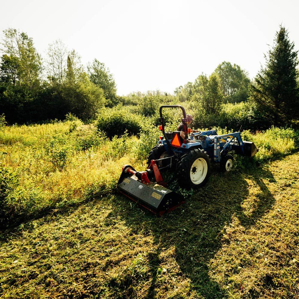 Titan Attachments 3 Point 60in Flail Mower, 30-60 HP Mowing Attachment for Category 1 Tractors and Loaders