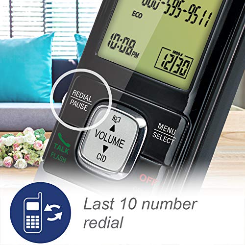 VTech CS6529-4 DECT 6.0 Phone Answering System with Caller ID/Call Waiting, 4 Cordless Handsets, Silver/Black