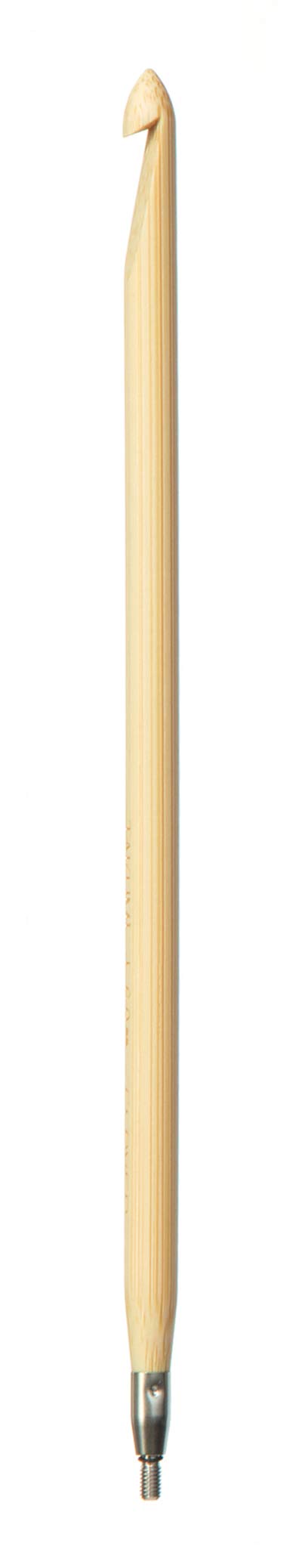 CLOVER Takumi Bamboo Interchangeable Tunisian Crochet Hook Brown, 6.5" Height x 0.2" Width x 0.2" Length