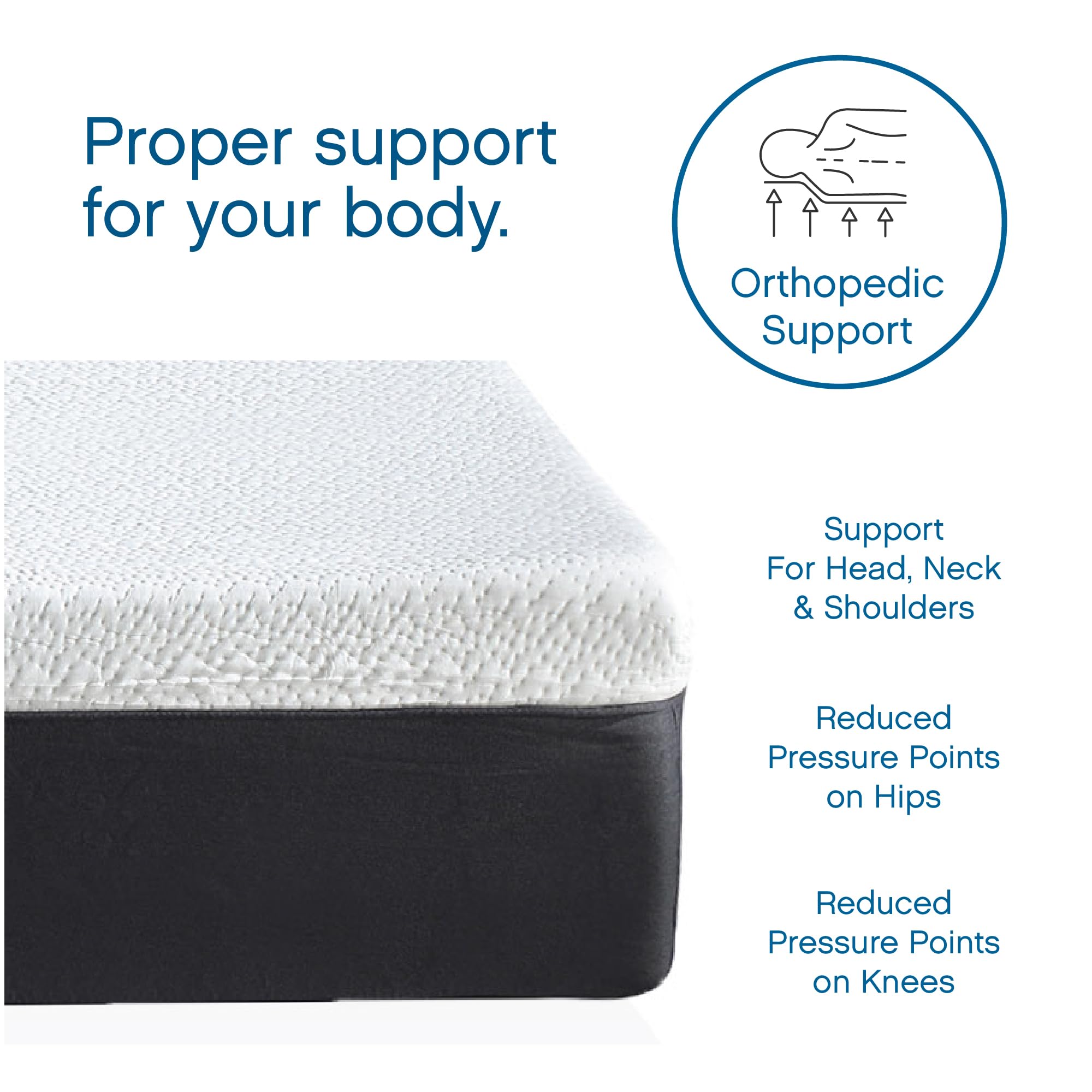 Classic Brands Cool Gel Ventilated Memory Foam 12-Inch Mattress, CertiPUR-US Certified, Mattress in a Box, California King, White