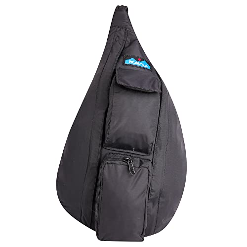 KAVU Mini Rope Sack Sling Crossbody Backpack - Blackout