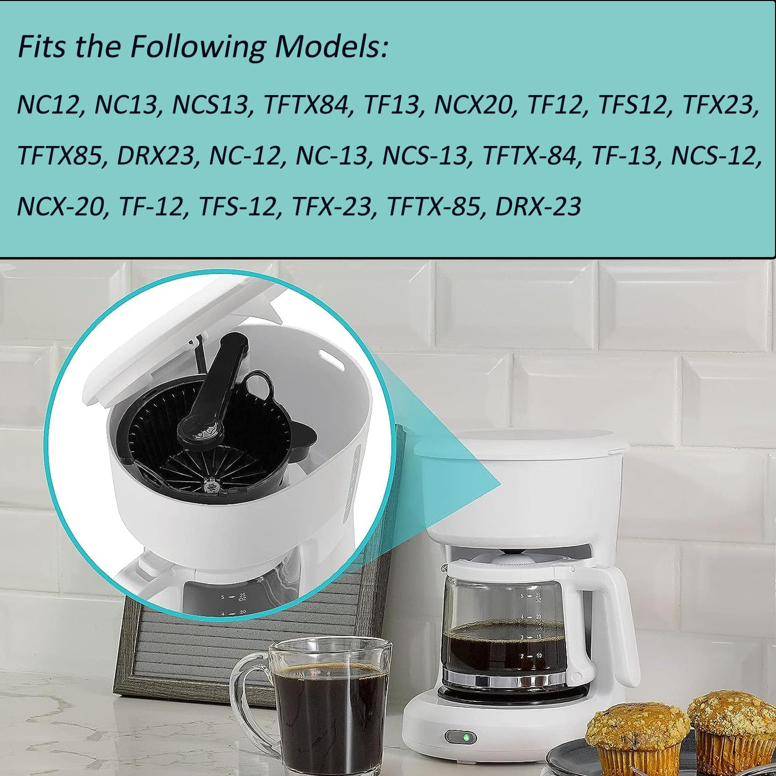 Coffee Machine Brew Basket Replacement Parts for Mr. Coffee Brew Basket 185774-000-000