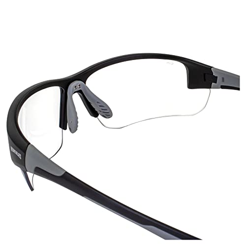 Global Vision Hercules 7 24-Hour Transitional Clear to Smoke Lens Safety Sunglasses Photochromic (Black)