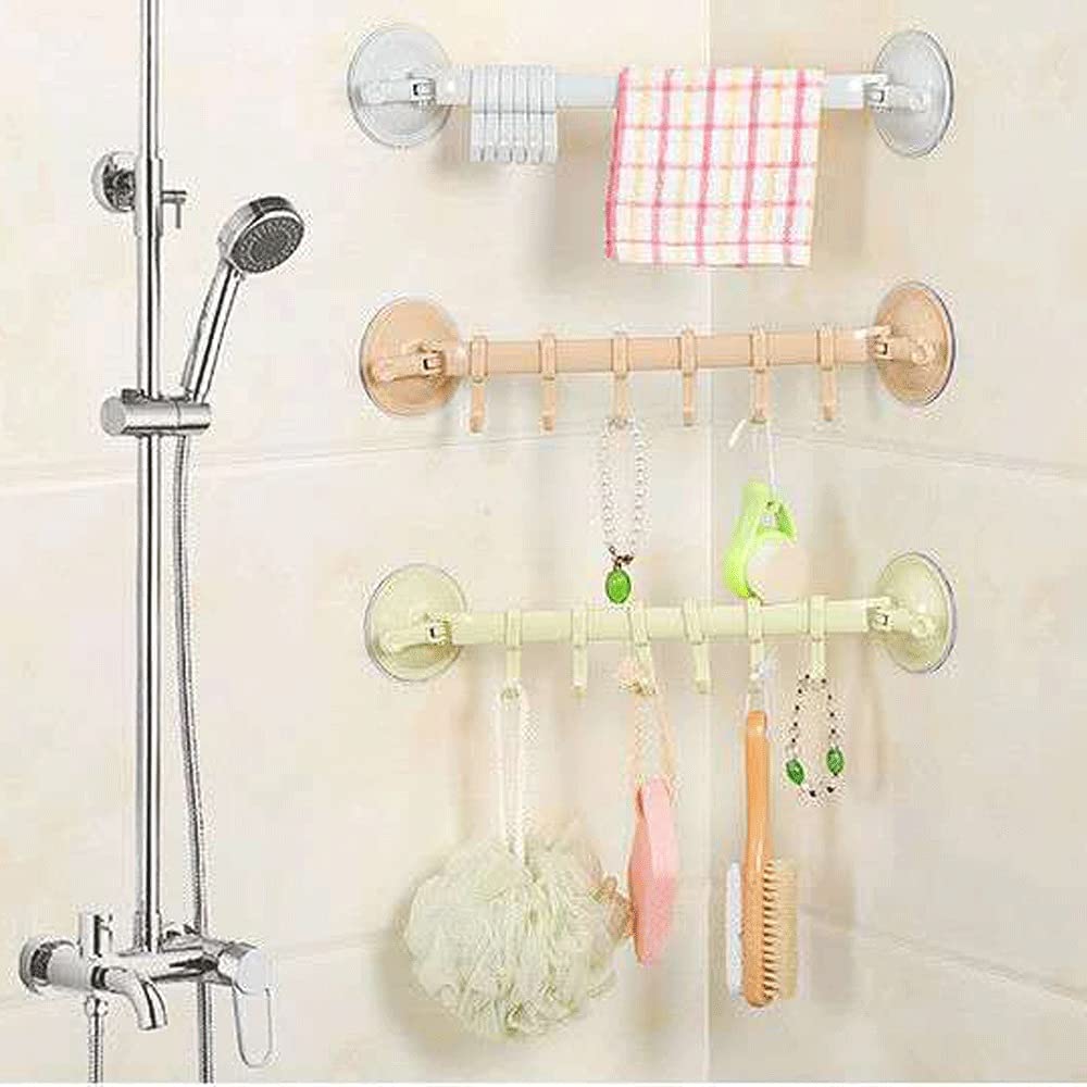 GOOFFY Door Metal Hooks for Hanging Suction Cup Hooks for Shower, Bathroom, Kitchen, Glass Door, Mirror, Tile – Holder for Hanging Up to 10 Lbs Hanger