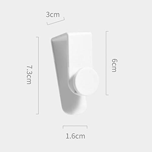 GOOFFY Door Metal Hooks for Hanging Creative Home Furnishings, No Nails, No Traces, 2-Pack Storage Hooks, Back Hooks for Bathrooms, Clothes, Cabinet Doors, S Hooks Hanger