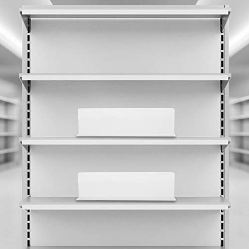 Mipcase Plastic Divided Purse Organizer for Closets- 10Pcs Shelf Divider Supermarket Commodity Divider, L Shape Baffle