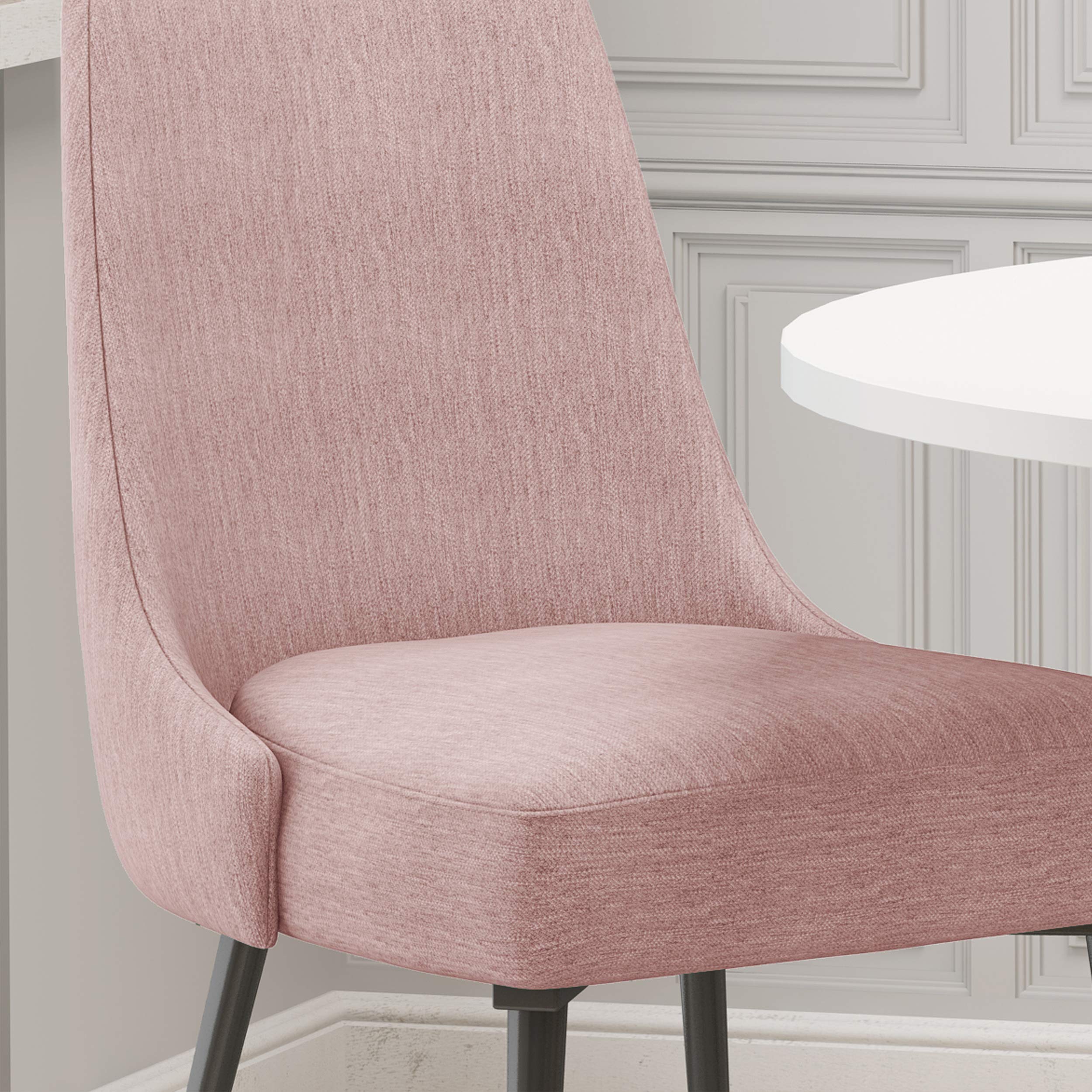 Christopher Knight Home Dawn Modern Fabric Dining Chairs (Set of 2), Light Blush