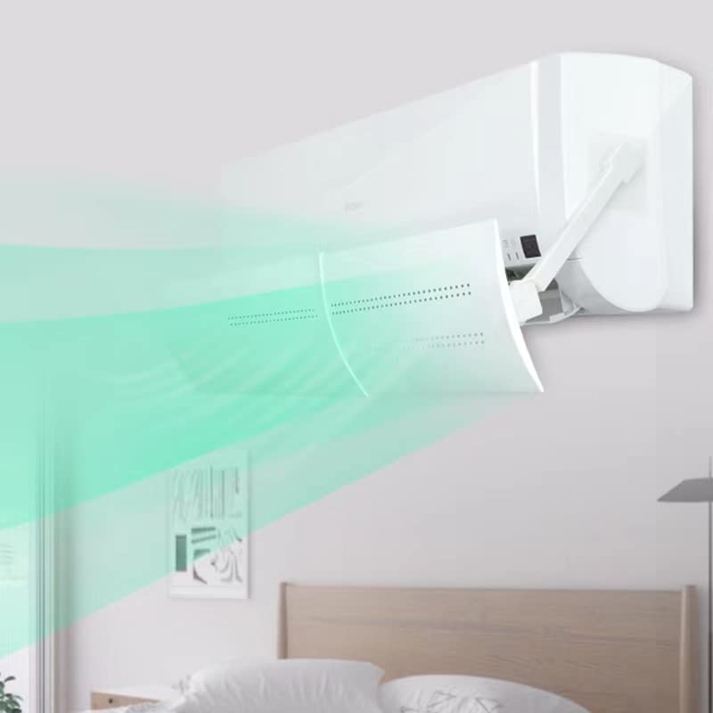 Cutogain Adjustable Air Conditioner Deflector Wind Direction Telescopic Windshield Air Cooled Baffle for Home