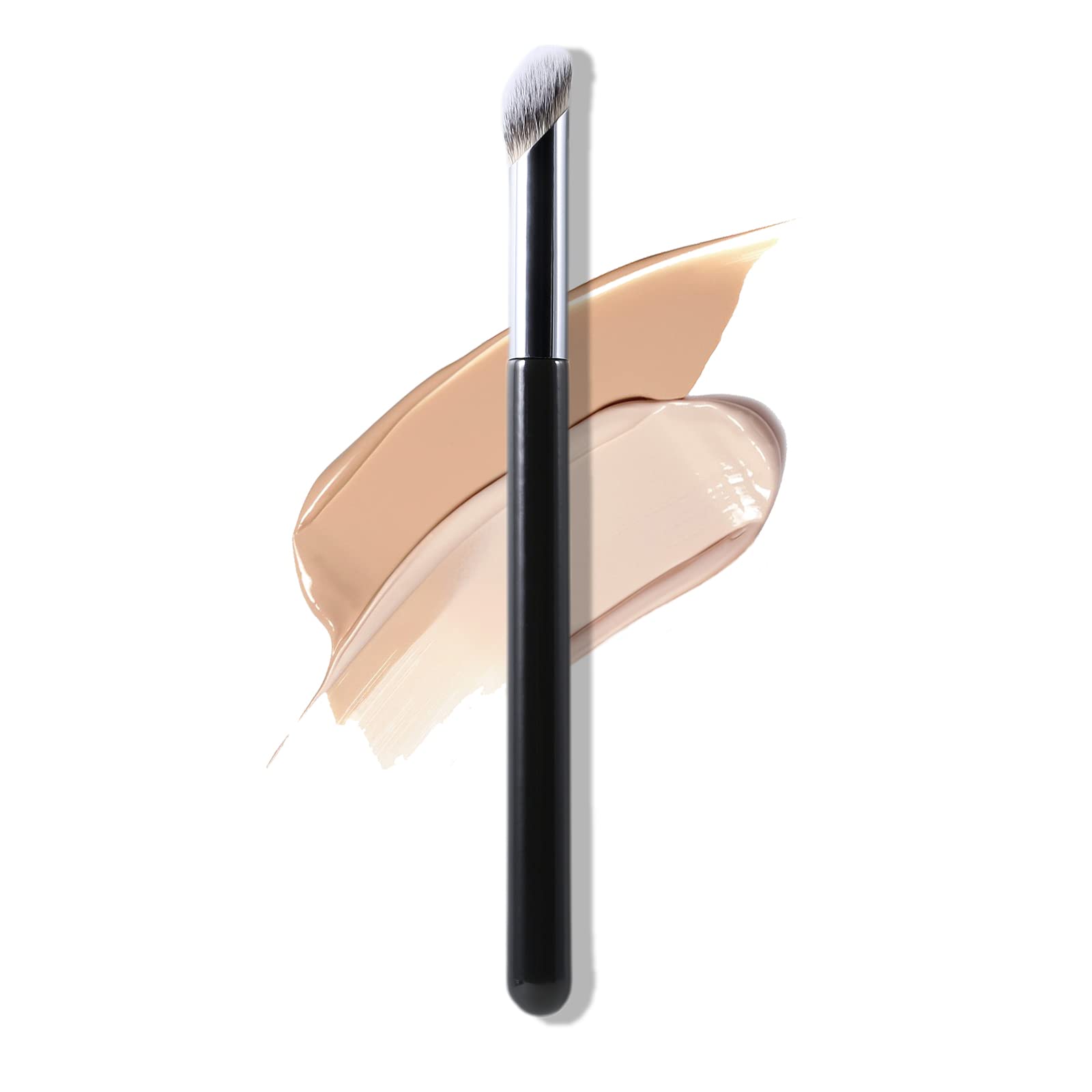 Erinde Small Angled Under Eye Concealer Brush, Nose Contour Brush for Bronzer, Professional Foundation Contour Concealer Makeup Brush for Blending Liquid, Cream or Flawless Powder Cosmetics