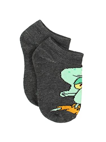 Nickelodeon Spongebob Squarepants Boys Girls Toddler 6 pack Socks (Medium (6-8), Multicolor)