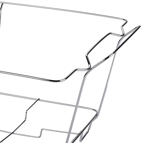 Nicole Fantini Chafing Wire Rack Serving Trays Food Warmer (4),Silver,23.25 L x 12.13 W x 9.5 H
