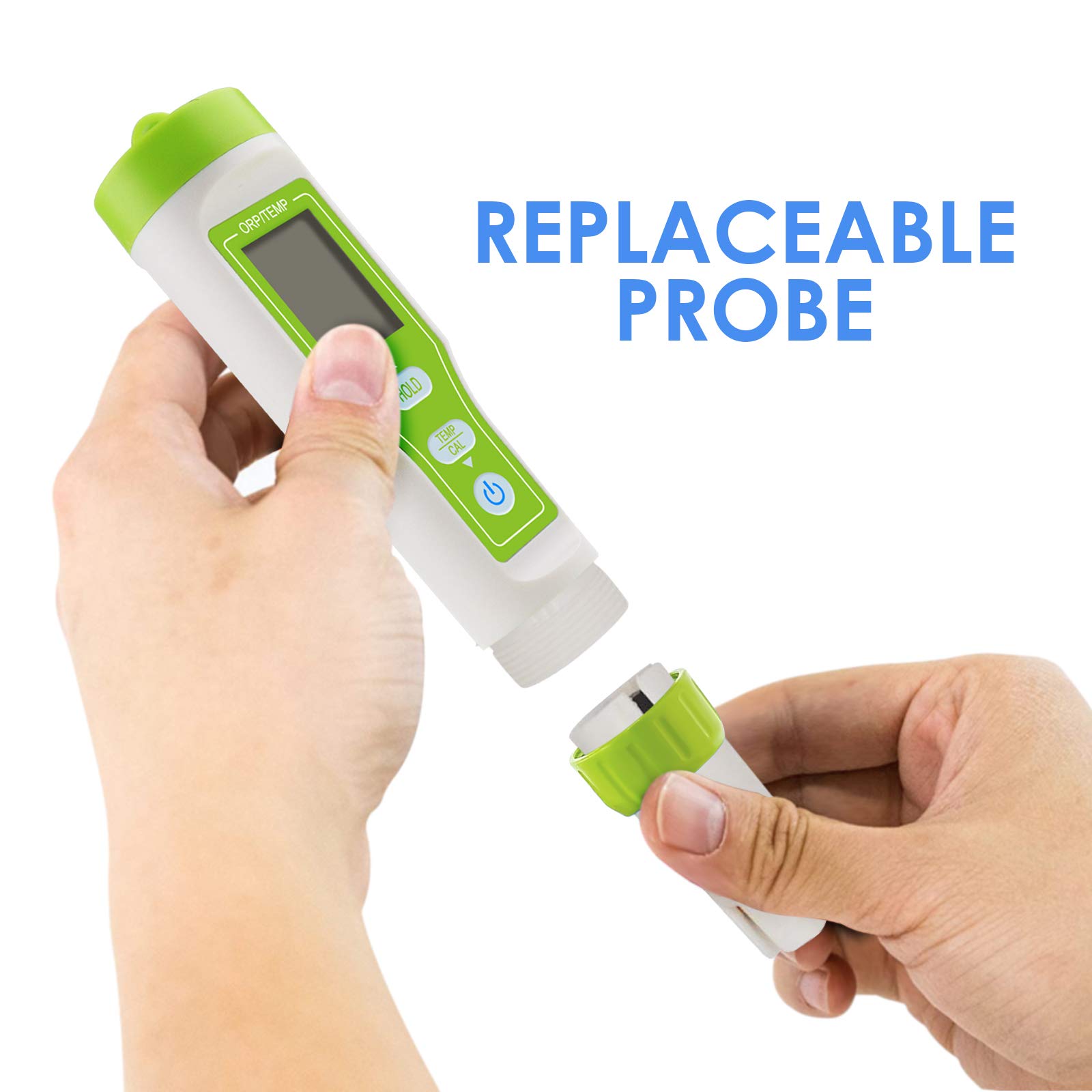 Pensize ORP Tester -1200~1200mV with ORP Calibration Buffer Powder for Water Quality Measurement ±2mV High Accuracy Oxidation Reduction Potential Meter