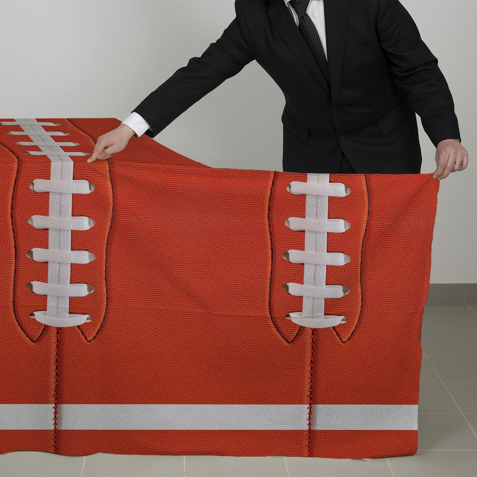 Gatherfun 2-Pack Football Party Decorations β Touchdown Tablecloth Set, 54x108 Disposable Plastic Covers for Game Party, Birthday Party & Football-Themed Favors