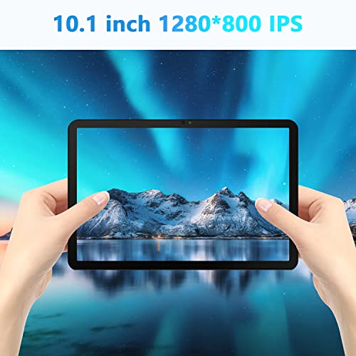 DUODUOGO 2023 New Android 12 Tablet, Android Tablet 10 inch, 4GB + 64GB + 128GB Expand, Quad-Core Processor, 1280 * 800 HD Display, 6000mAh, WiFi Tablet/Dual Camera/Bluetooth/Tablet PC-Purple