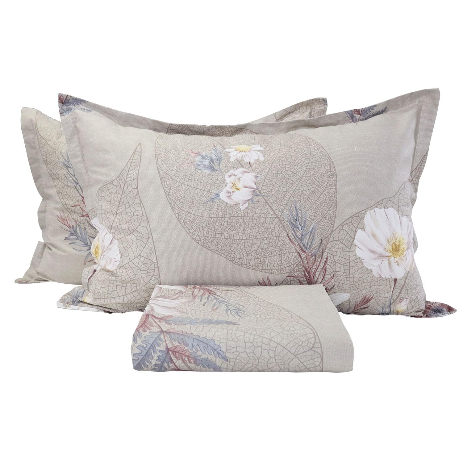 Helthep Duvet Cover Twin Size,100% Washed Cotton Duvet Cover Twin Size (68"x 90") with 2 Pillowcases(20"x 26"),4 Corner Ties,Zipper Closure.