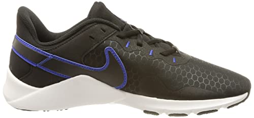 Nike "Legend Essential 2" (CQ9356-403) Men's Training Shoes, Black/Racer Blue, Size: 10.5