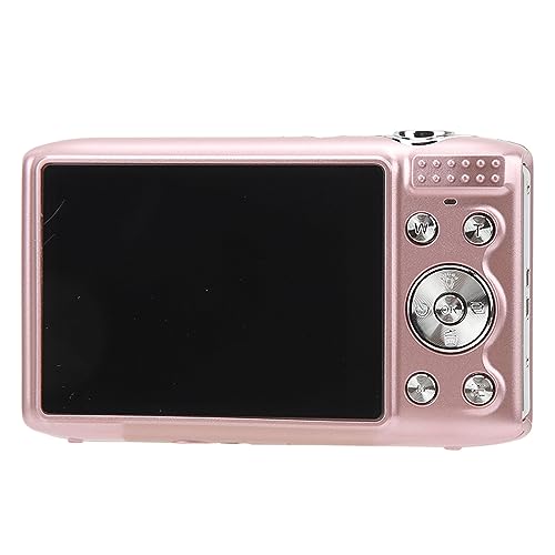 Digital Camera, Digital Video Camera Multifunction Face Recognition 16X 58M 4K Outdoor (Pink)
